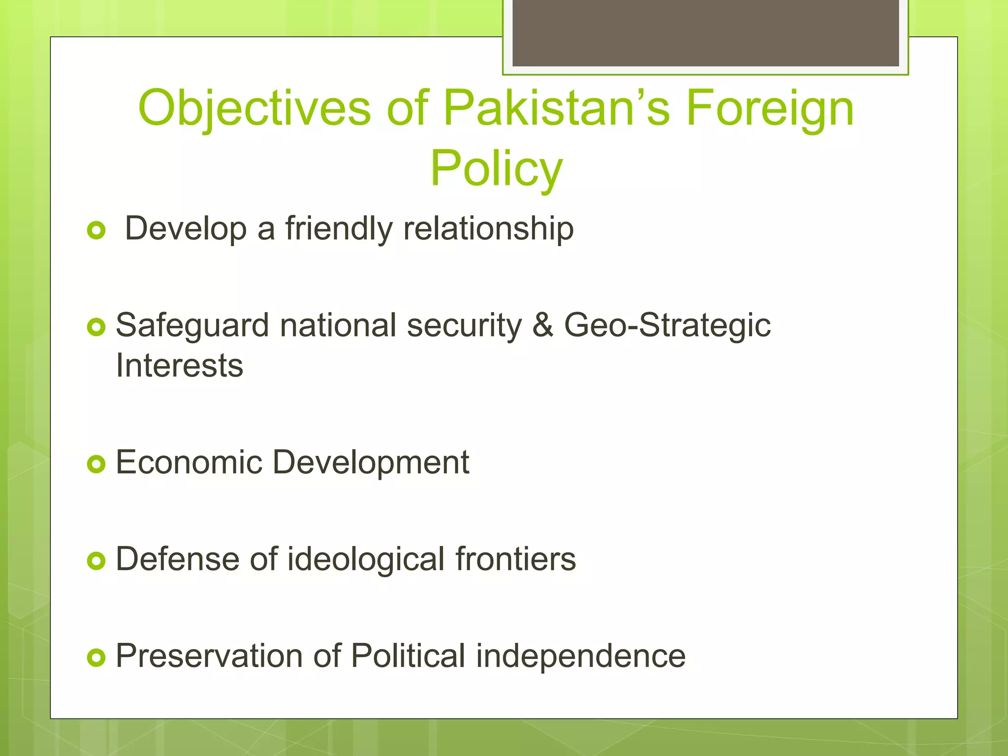 Foreign Policy of Pakistan-II.pptx