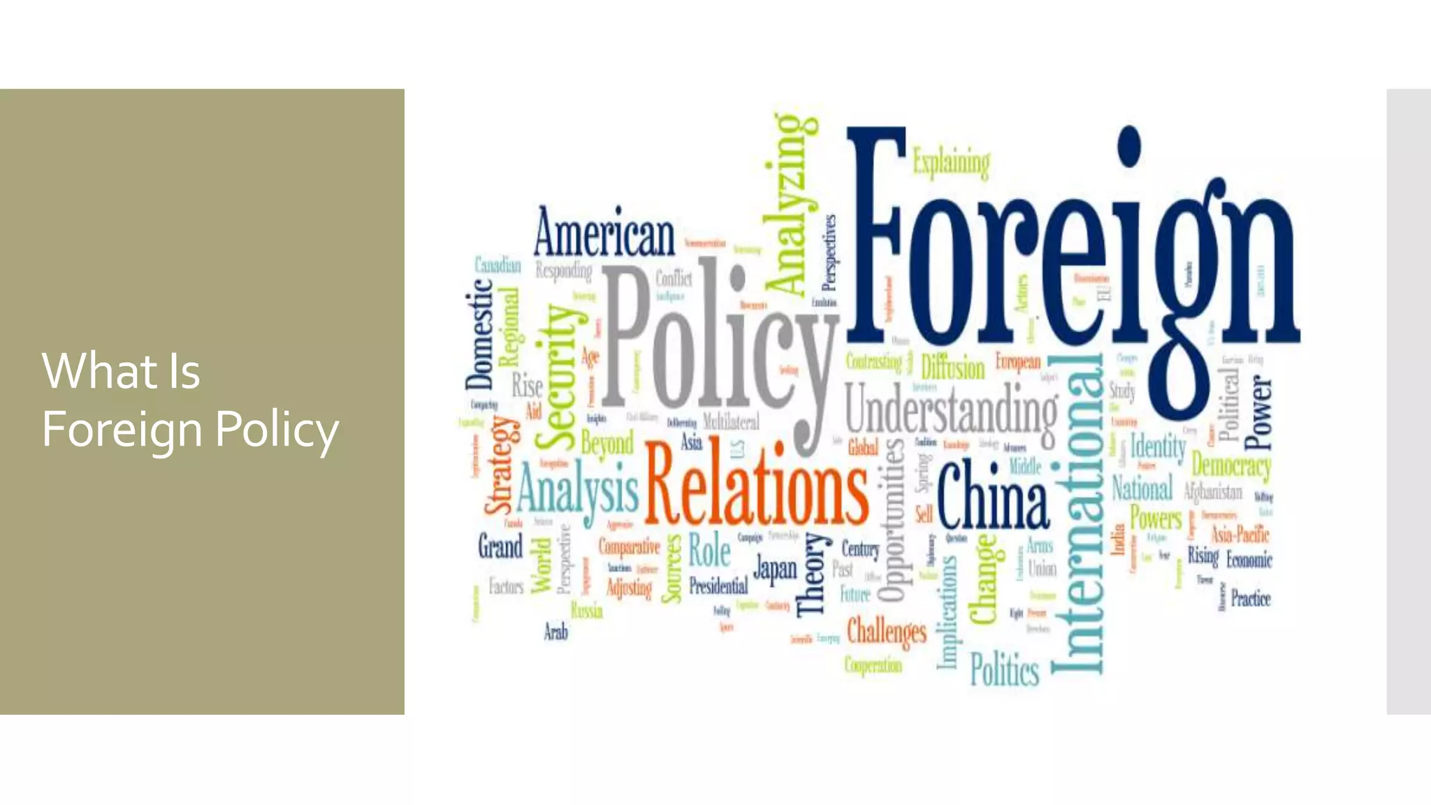 Foreign policy of Pakistan | PPTX