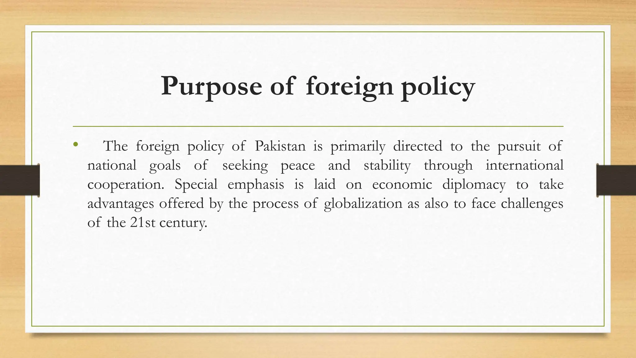 Foreign policy of Pakistan by ppt AMQ.pptx