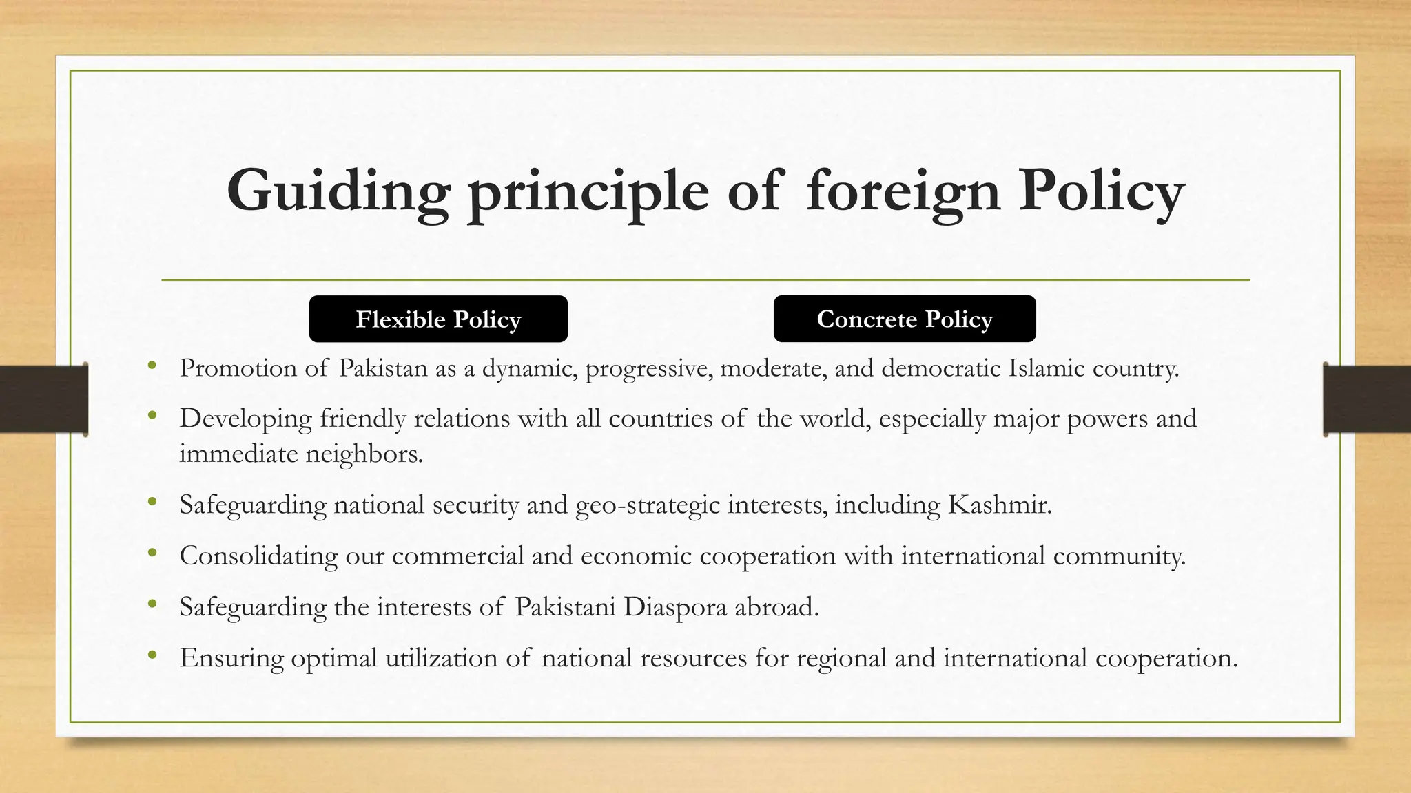 Foreign policy of Pakistan by ppt AMQ.pptx