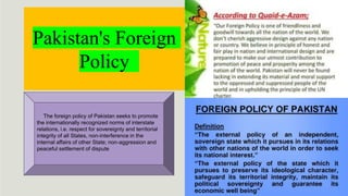 foreign policy of pakistan ,relation of pakistan with other countries.pptx