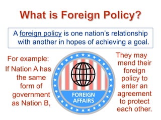 Foreign policy of the united states of america | PPT