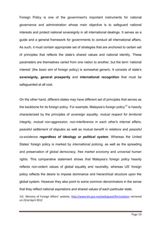 WHAT IS FOREIGN POLICY AND WHY STATES MUST HAVE FOREIGN POLICY | PDF