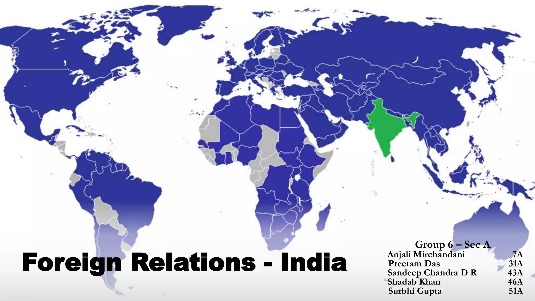 Foreign relations india | PPTX