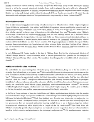 Foreign relations of pakistan wikipedia | PDF