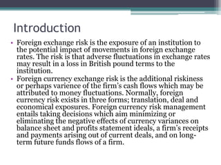 Foreign risk & management | PPT