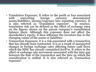 Foreign risk & management | PPT