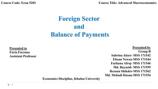 Balance of Payment, Exchange rate Determination, Internal and External ...