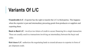 Foreign trade finance | PPTX | Debt Factoring & Invoice Discounting ...