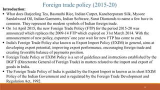 Foreign trade policy | PPTX
