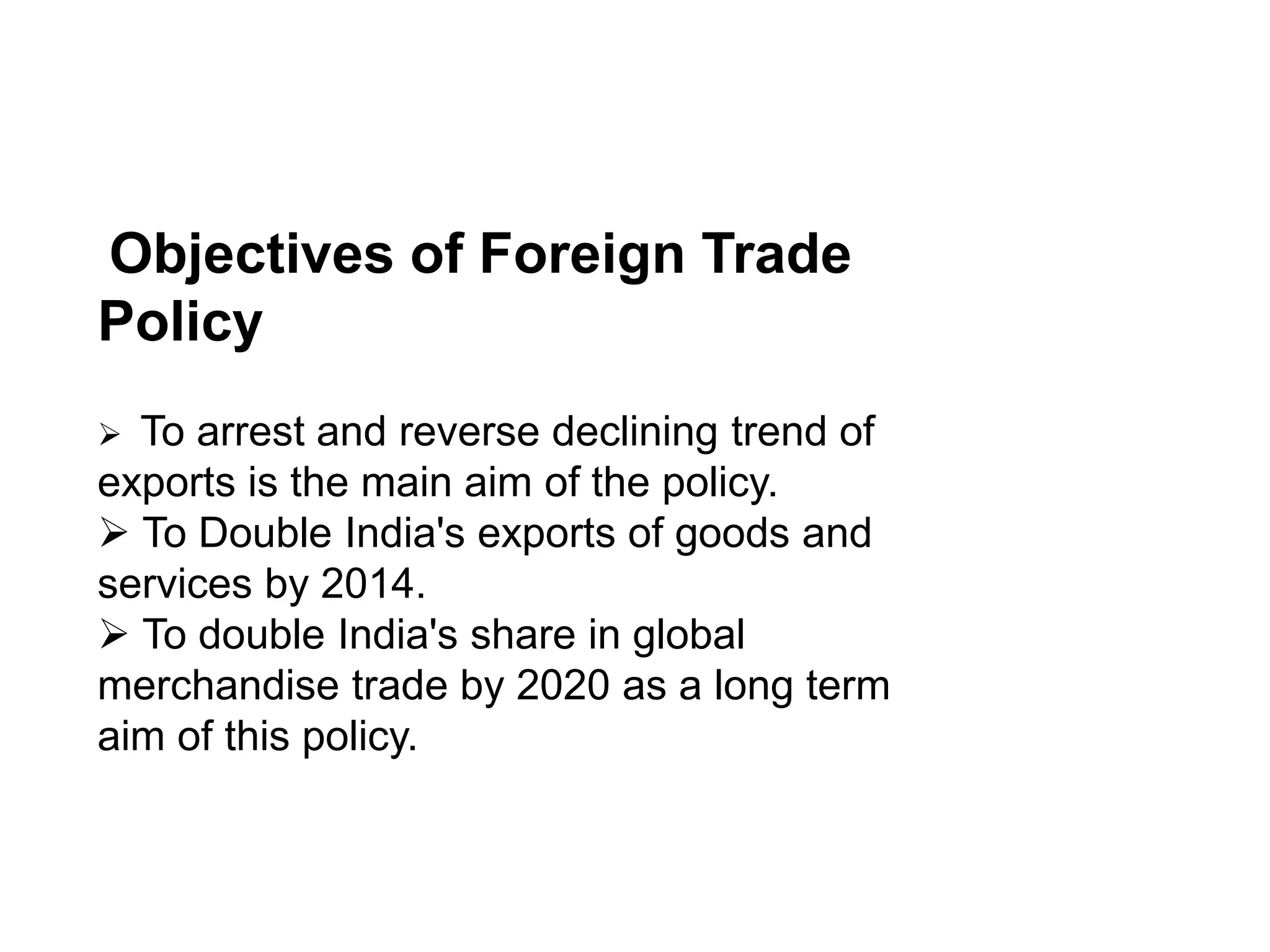 Foreign Trade Policy Presentation | PPTX