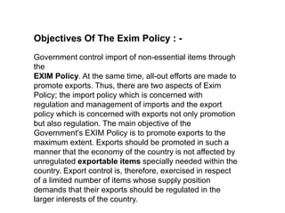 Foreign Trade Policy Presentation | PPT