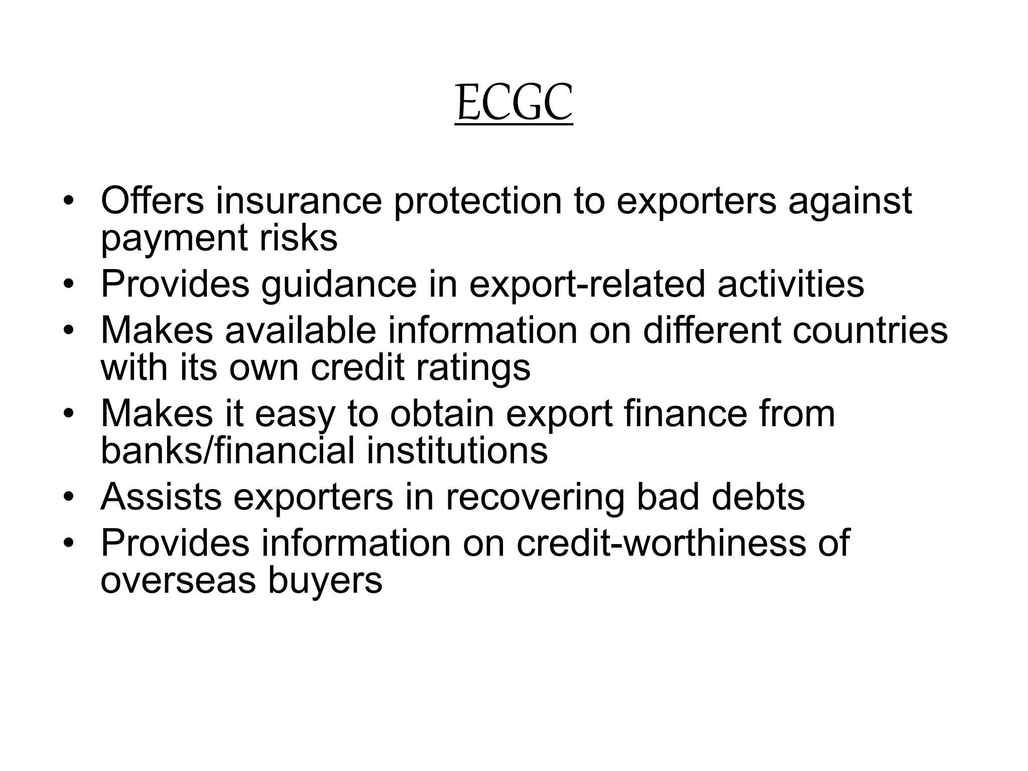 Foreign trade promotion in india | PPTX | Business Banking & Finance ...