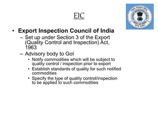 Foreign trade promotion in india | PPTX | Business Banking & Finance ...