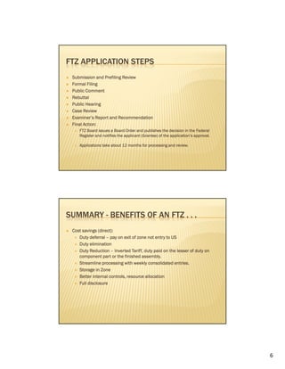Foreign Trade Zone Overview | PDF