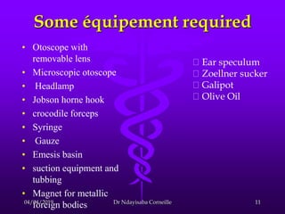 Forein body in the ear and the nose management | PPTX