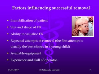 Forein body in the ear and the nose management | PPTX