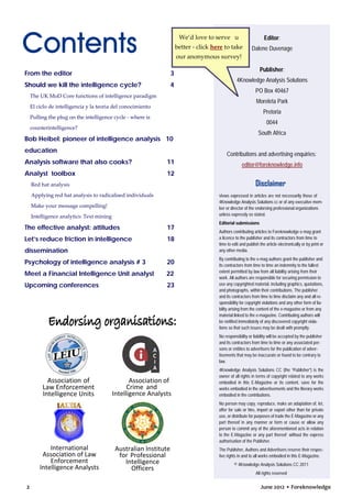 Colaboración Juan Pablo Somiedo Foreknowledge issue3r | PDF