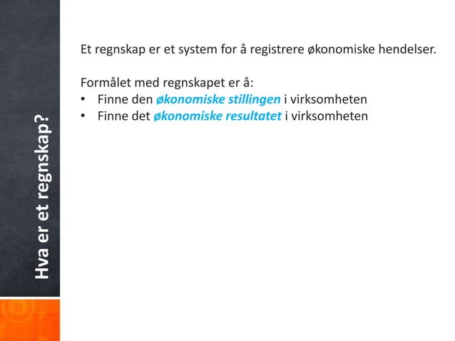 Forelesning regnskap | PPT