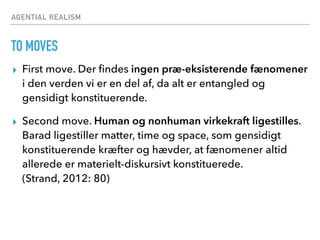 Introduktion til Agential Realism | PPT