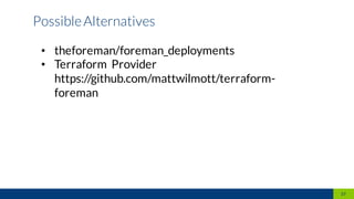 foreman_provision – Infrastructure as code | PPT