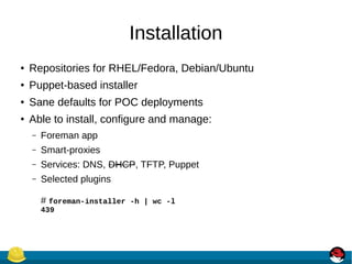 Foreman in your datacenter | PPT