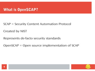 Automating OpenSCAP with Foreman | ODP