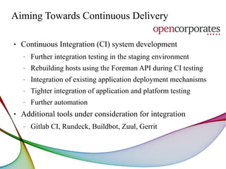 Linux host orchestration with Foreman, Puppet and Gitlab | PPT