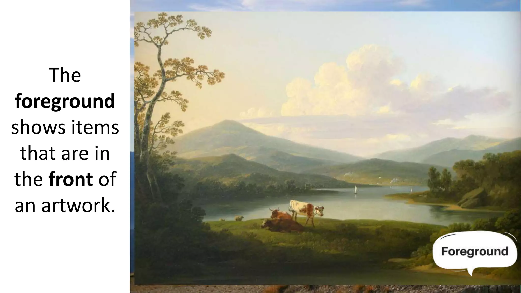 Defining & Identifying Foreground, Middle Ground, & Background | PPTX