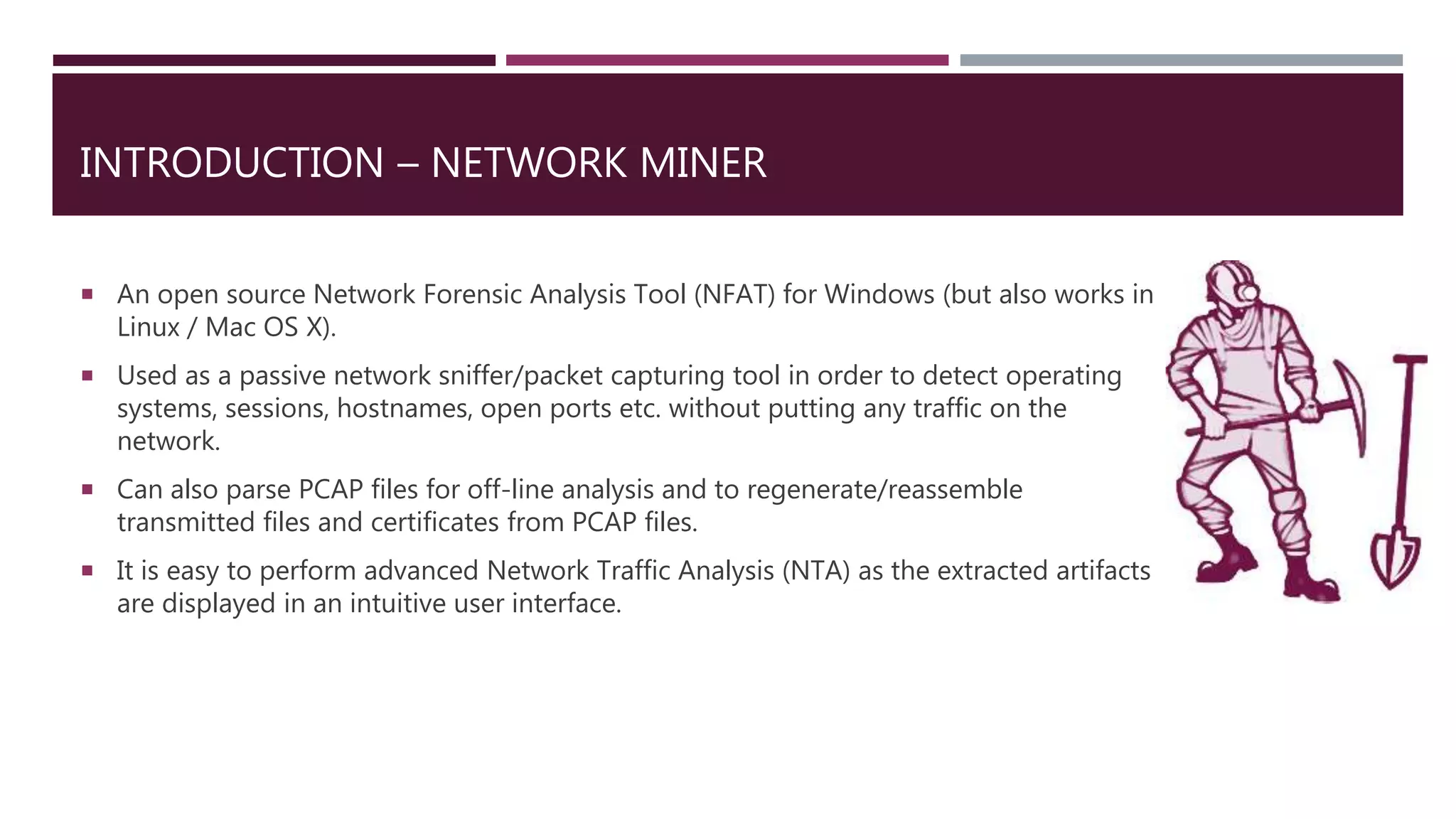 Network Miner Network forensics | PPTX