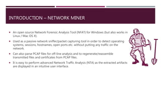 Network Miner Network forensics | PPTX
