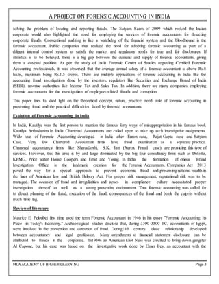 Forensic accounting | PDF