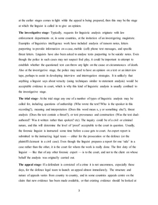 Forensic Linguistics | DOCX