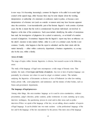 Forensic Linguistics | DOCX
