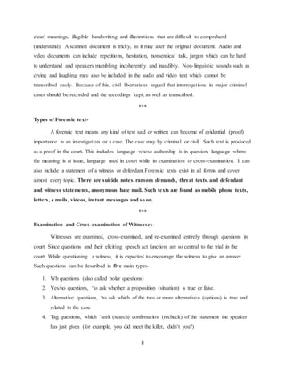 Forensic Linguistics | DOCX