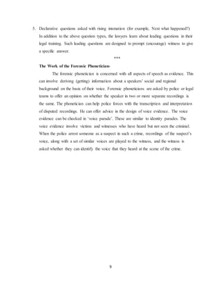Forensic Linguistics | DOCX