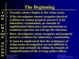 Forensic.Ch.2.Crime Scene.ppt