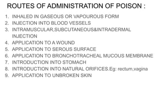 FORENSIC medicine and toxicology seminar | PPTX