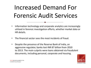 Forensic Auditors To The Fore On Increasing White Collar Crimes | PPT