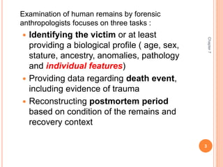 Forensic Anthropology الاستعراف | PPT