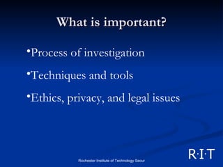 Forensic Lab Development | PPT