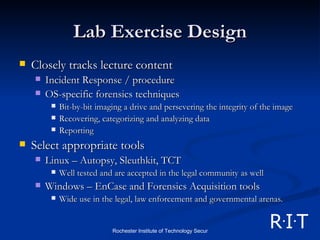 Forensic Lab Development | PPT