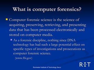 Forensic Lab Development | PPT