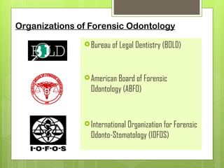 INTRODUCTION TO FORENSIC ODONTOLOGY- PART 1 | PPT