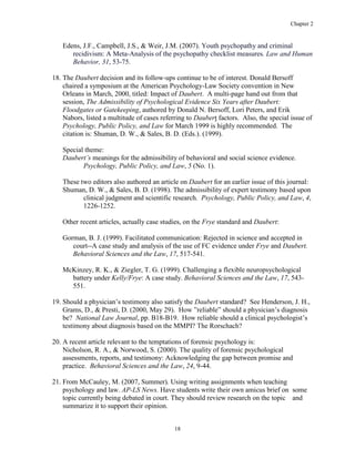 Forensic Psychology 3rd Edition Fulero Test Bank | PDF