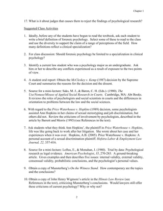 Forensic Psychology 3rd Edition Fulero Test Bank | PDF