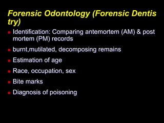 Forensic odontology | PPTX | Oral care | Personal Care