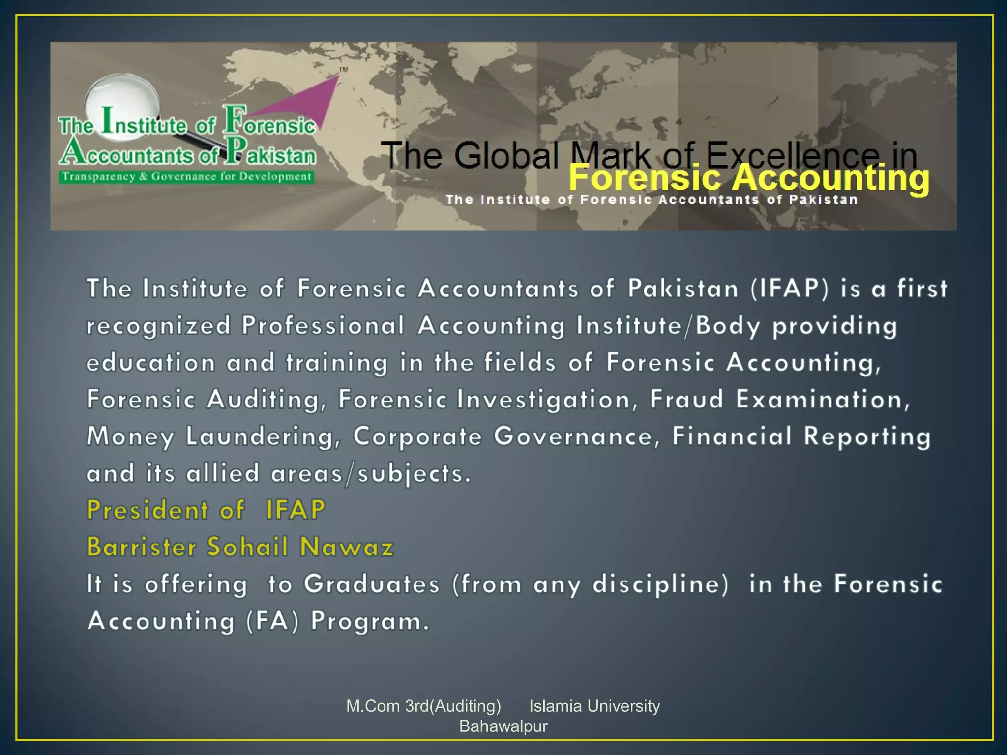 Forensic accounting | PPT