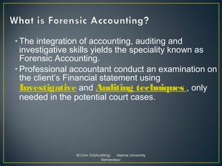 Forensic accounting | PPT