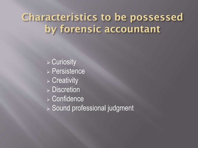 Forensic accounting | PPTX